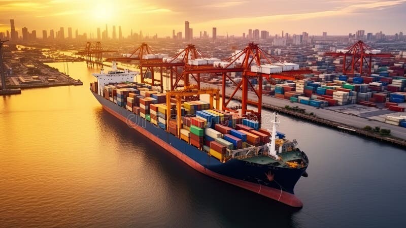 Modern System Transportation and Logistic Import Export , Generative AI ...