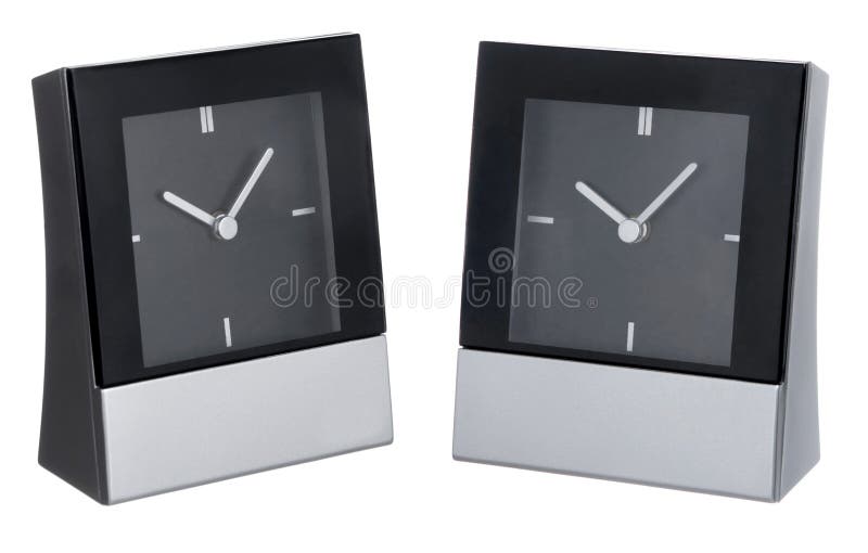 Modern table clock stock image. Image of isolated, clock - 30508007