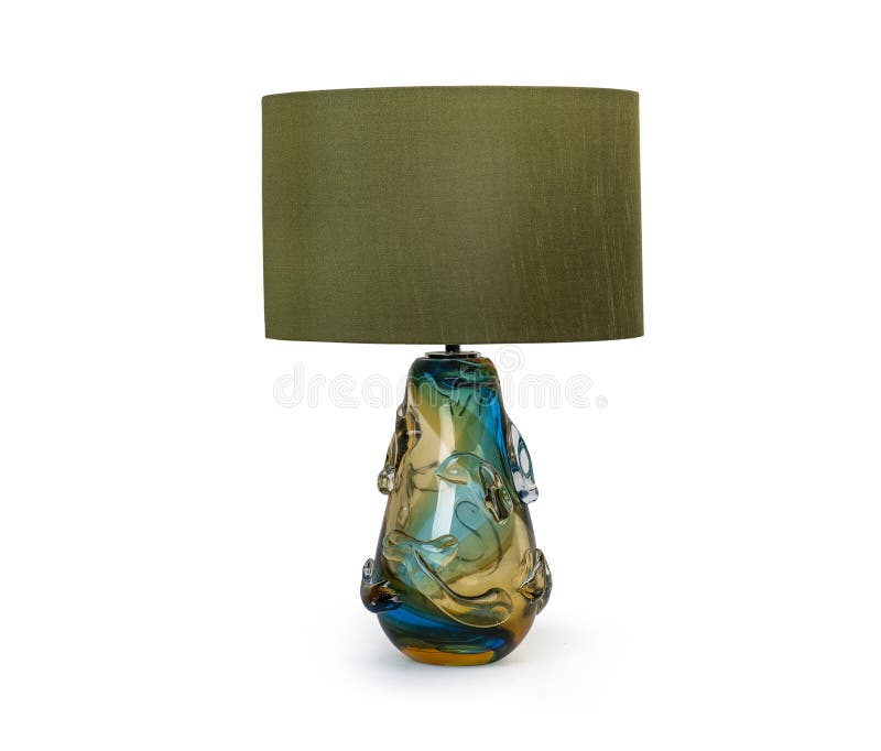 Modern Table Lamp Isolated on White Background Stock Photo - Image of ...