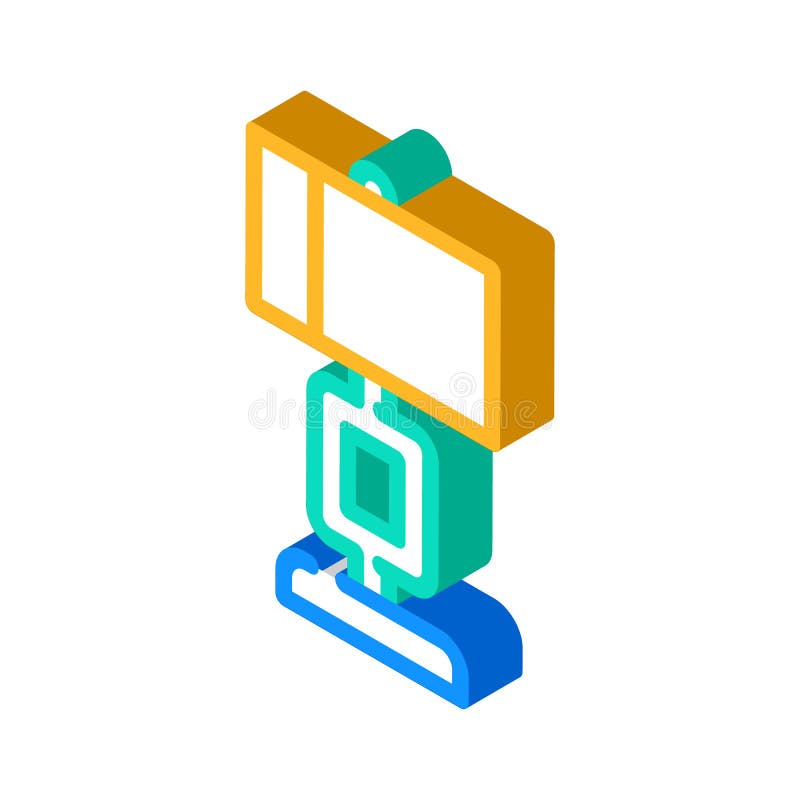 Modern Table Lamp Isometric Icon Vector Illustration Stock Vector ...