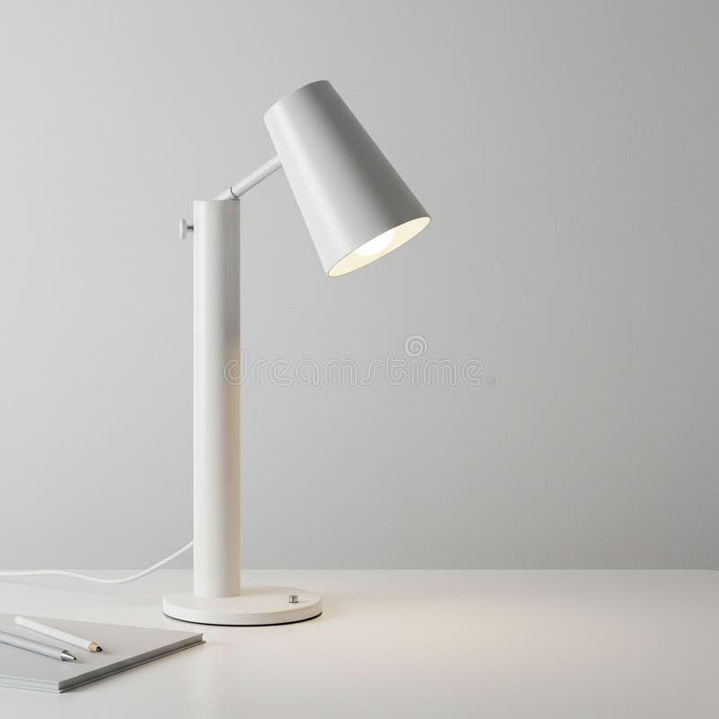 Modern Table Lamp with a Sleek, Minimalist Design. the Lamp Features a ...