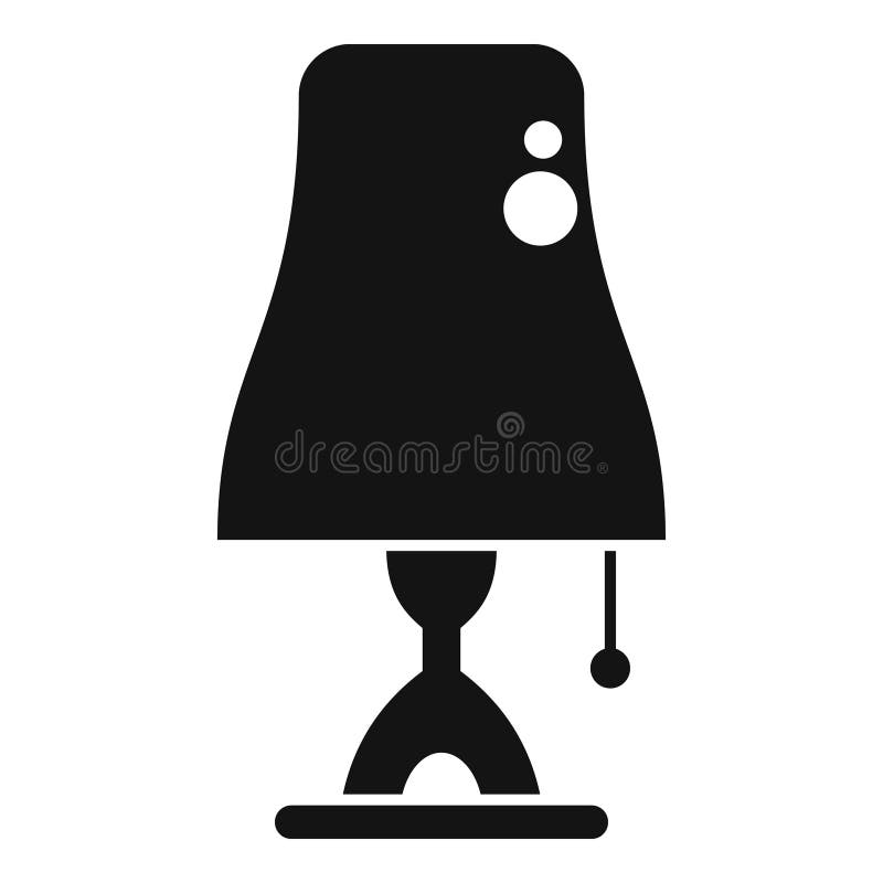 Modern Table Lamp with Switch Button Providing Light in the Dark Stock ...