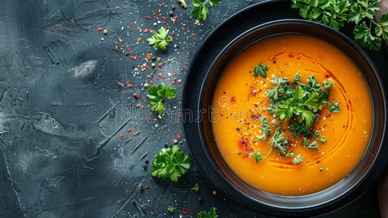 Modern Table Setting, Chic and Refined Display of Soup in a Sleek ...