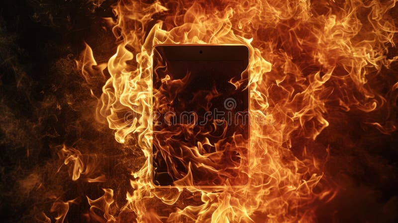 Modern Tablet Computing Device Horizontal Illustration. Stock ...