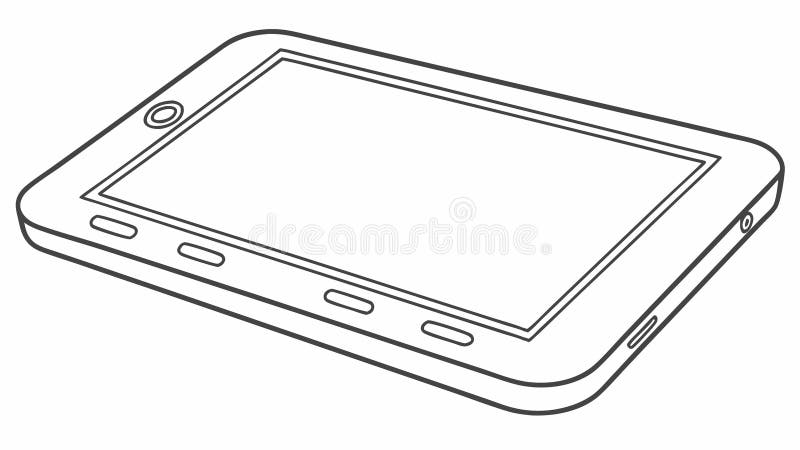 Modern Tablet Device Illustration, Portable Technology, Vector Design ...