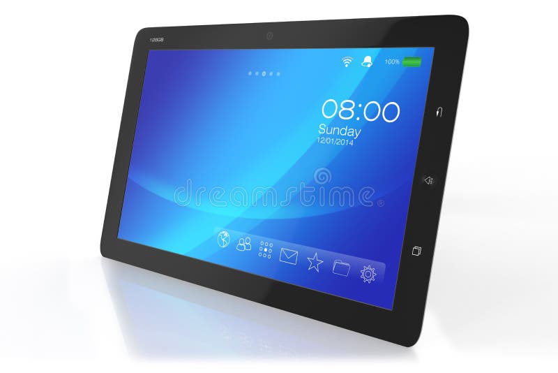 Tablet PC stock illustration. Illustration of portable - 30783651