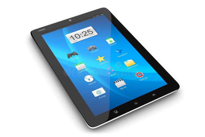 Tablet PC stock illustration. Illustration of portable - 30783651