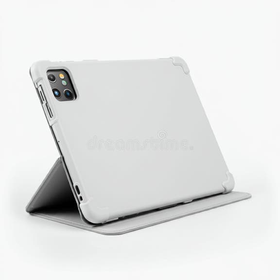 Modern Tablet on a Desk with Office Supplies – Technology and ...