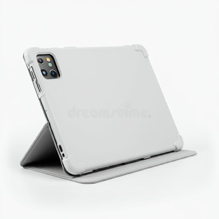 Modern Tablet on a Desk with Office Supplies – Technology and ...