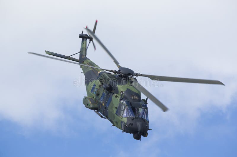 Modern Tactical Helicopter Flying Stock Image - Image of battle, army ...