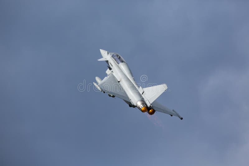Modern Tactical Jet Fighter Flying Close by. Stock Image - Image of ...