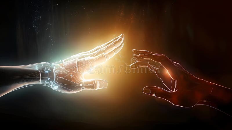 Modern Take on the Creation of Adam Stock Footage - Video of deep ...