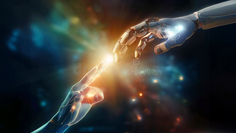 Modern Take on the Creation of Adam Stock Video - Video of human ...