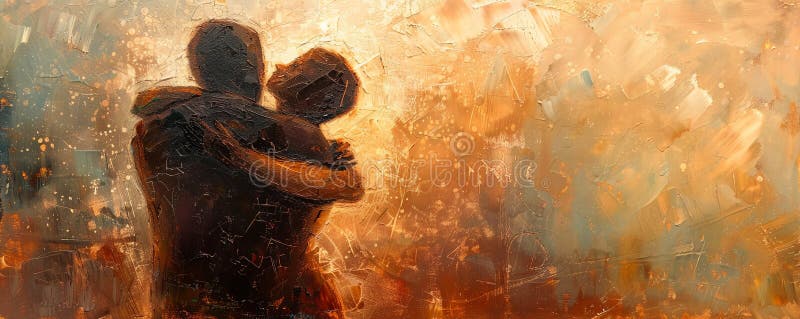 A Modern Take on the Prodigal Son, with Abstract Figures Representing ...