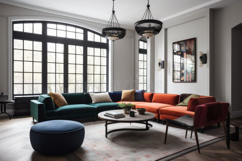 Modern Take on Traditional Interior, with Sleek Details and Pops of ...