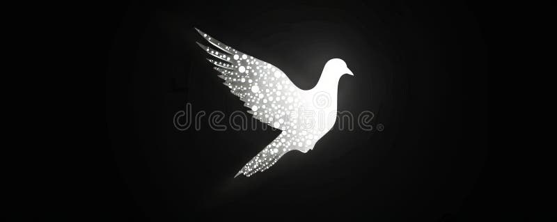 A Modern Take on the Traditional Symbol of the White Dove Stock ...