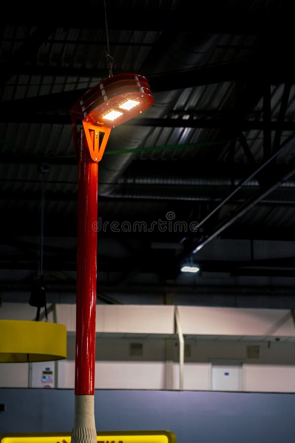 Modern Tall LED Street Light Stock Photo - Image of bulb, construction ...