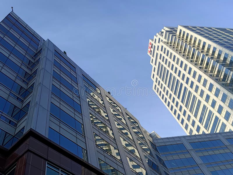 Modern and Tall Office Building with Nice Reflection Stock Image ...
