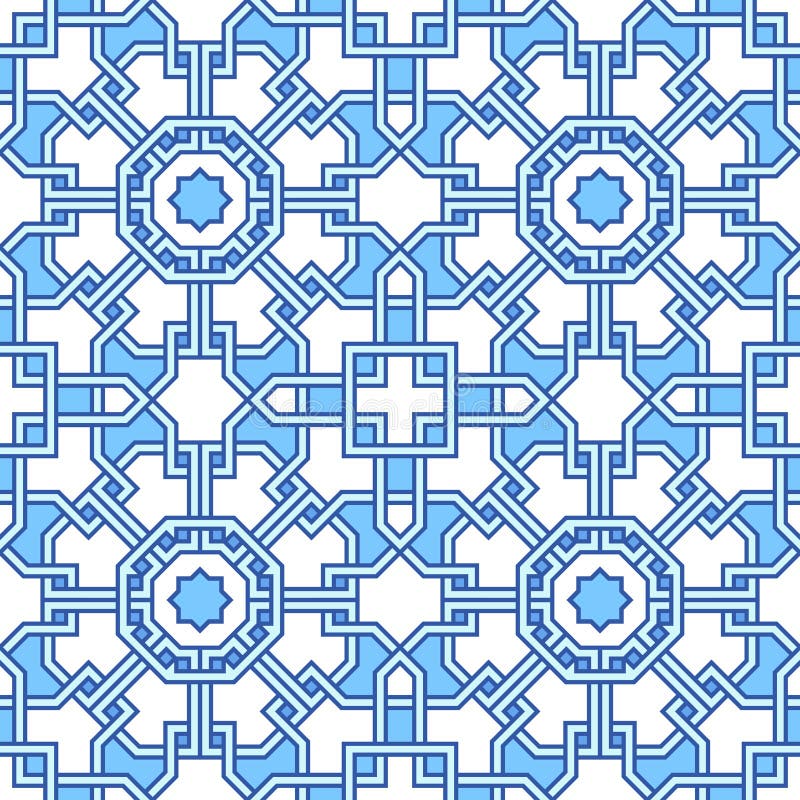 Tangled Pattern Based on Traditional Islam Pattern Stock Vector ...