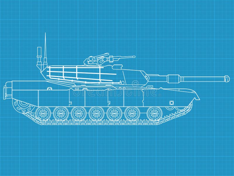 Modern tank stock vector. Illustration of engine, heavy - 23630340