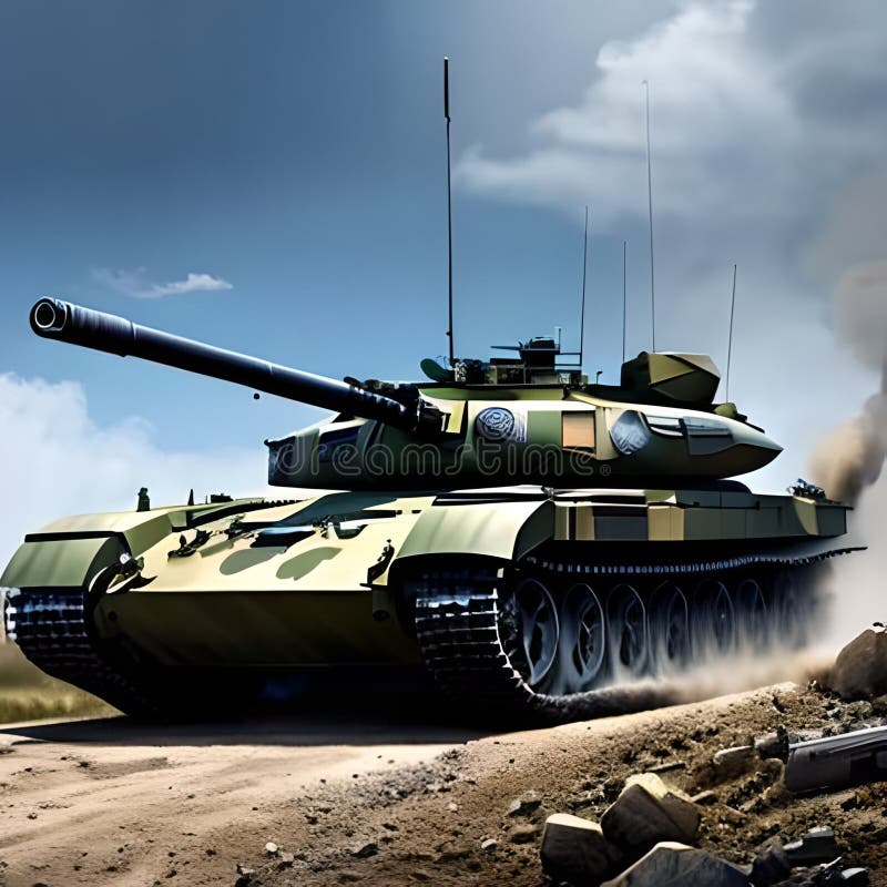 Modern tank leopard 2a7+ stock illustration. Illustration of military ...