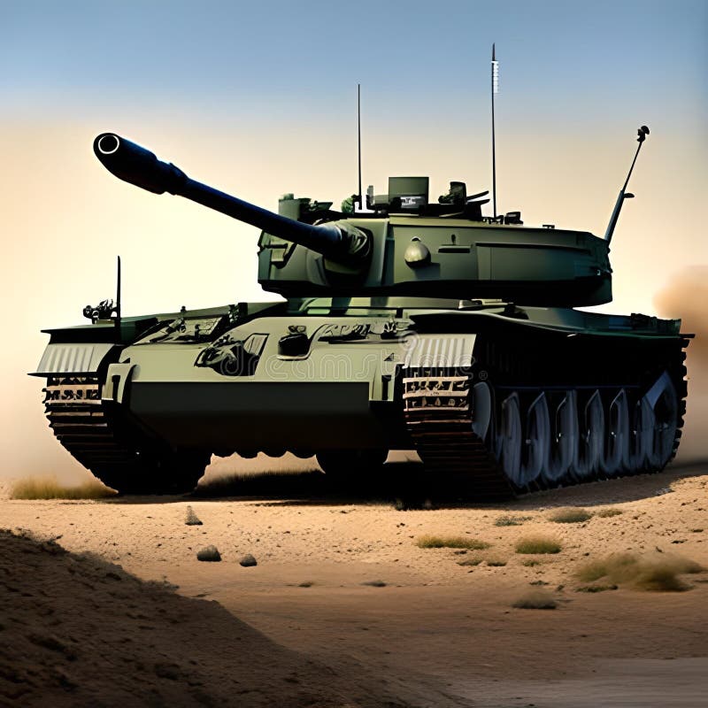Modern tank m1 a2 abrams stock illustration. Illustration of weapon ...