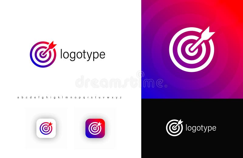 Modern Target Logo with an Arrow Hitting the Center, Symbolizing ...