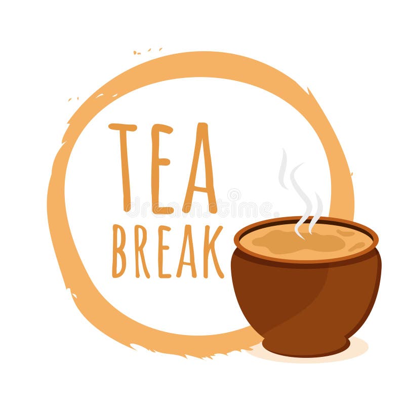 Modern Tea or Chai Break Background for Advertisement Stock ...