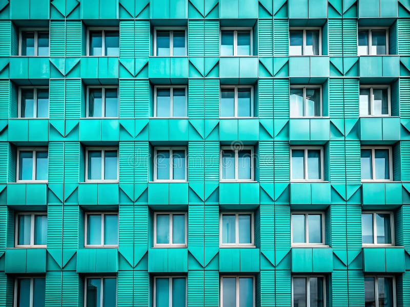 Modern Teal Architectural Wallpaper Geometric Patterns for a Striking ...