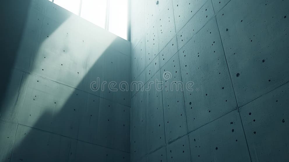 Modern Teal Concrete Wall Texture Architectural Background Design Interior Light Shadow Art Grey ...