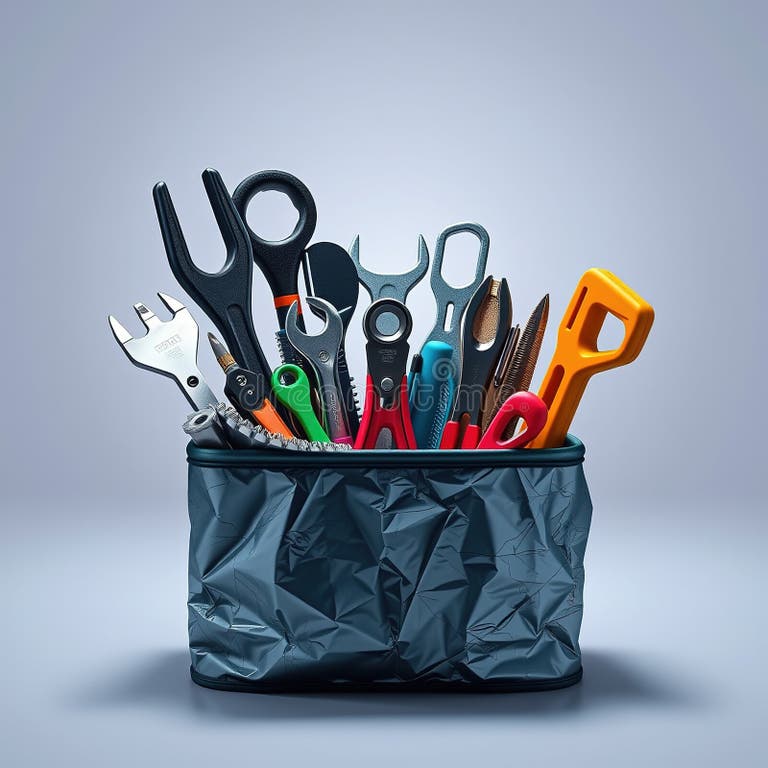 Modern Teal and Coral Tool Organizer with Luminous Backlight Sleek ...