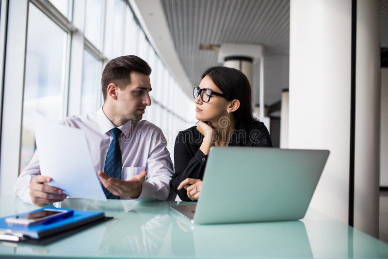 Modern Team Working at the Modern Office Stock Photo - Image of ...