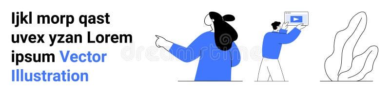 Modern Teamwork Concept Showing Collaboration between Two People ...