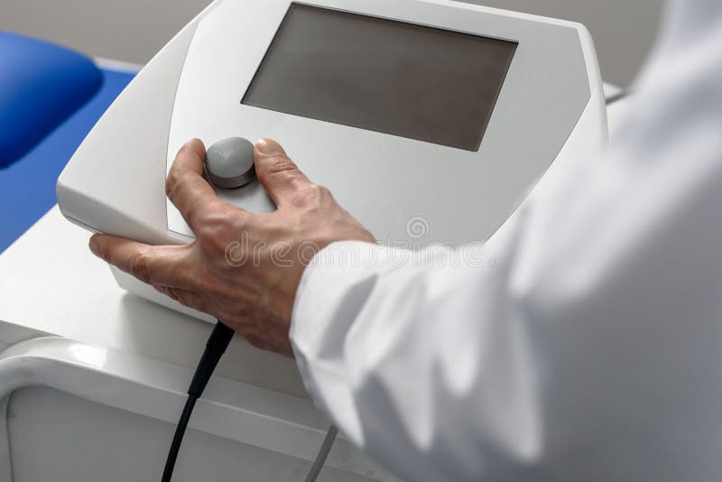 Modern tecar machine stock image. Image of pain, procedure - 162277693