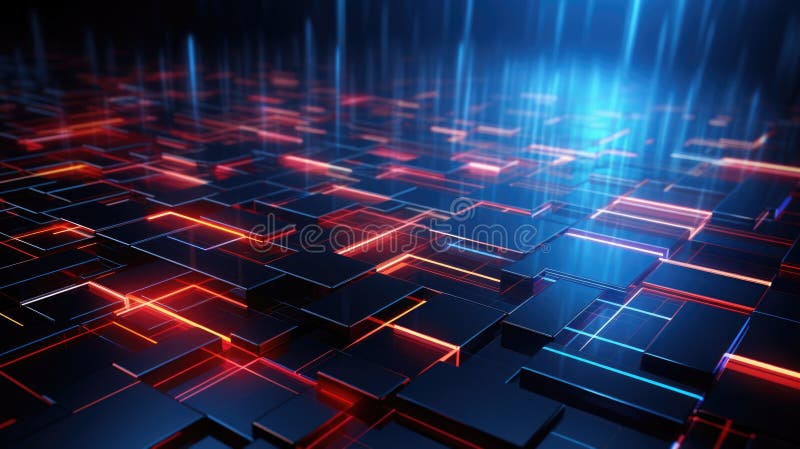 Modern Tech Abstract Background, Abstract Illustration Stock ...