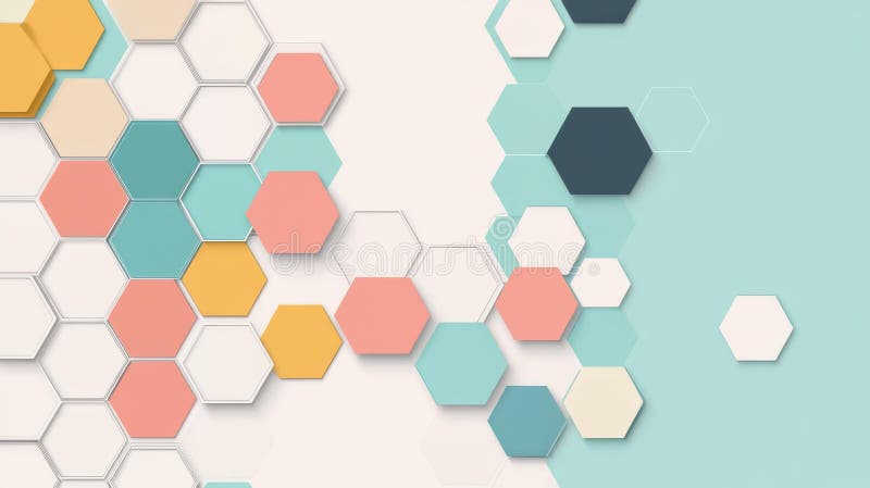 Modern Tech Backdrop Featuring Hexagons and Molecular Designs, Perfect ...