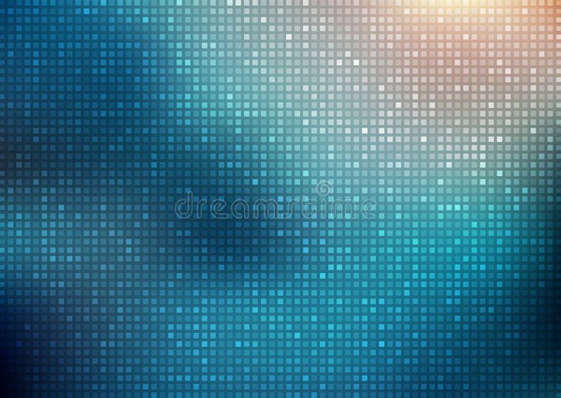 Modern Tech Background with Halftone Squares Design Stock Illustration ...