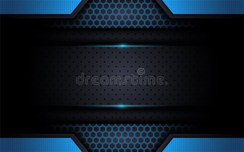 Modern Tech Blue Background with Abstract Style Stock Vector ...