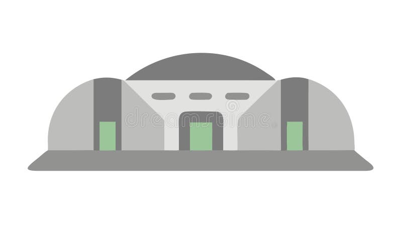 Modern Tech Building: Innovation Hub Data Center Icon, Vector Design ...