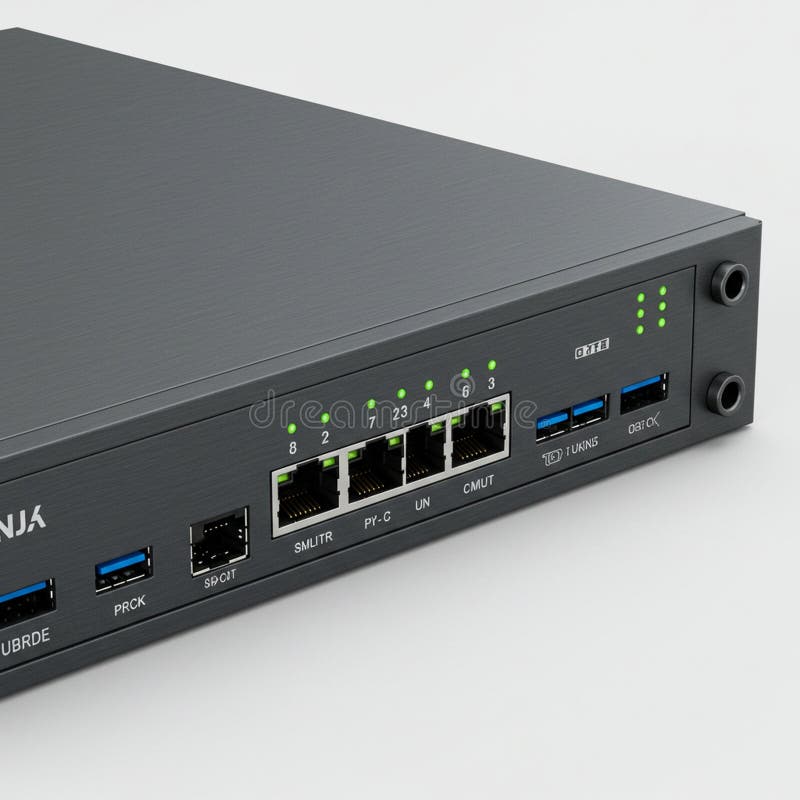 A Modern Tech Hub Features a Black Cable Management Cabinet Labeled ...