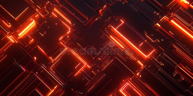 Modern Tech-inspired Background with Circuit Patterns and Glowing Lines ...