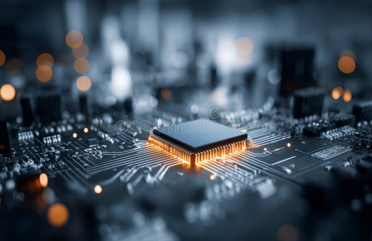Modern Tech Labs Utilize Advanced Manufacturing Processes To Assemble Microprocessors on Circuit ...