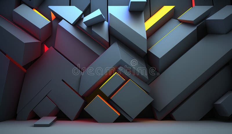 Modern Tech Light Neon Background. Trend Colorful Design Element for ...