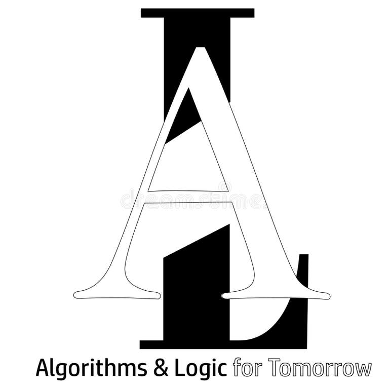 Modern Tech Logo - Algorithms & Logic for Tomorrow Stock Illustration ...