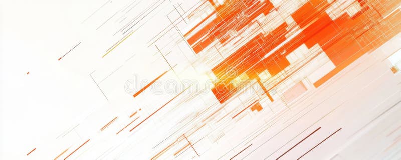Modern Tech Texture Mapping with Gradient and Orange Lines Stock ...