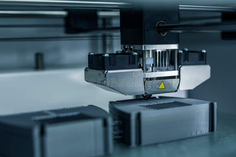 Modern Technical 3D Printing. Electronic Three Dimensional Plastic ...