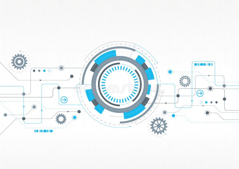 Modern Technical Design stock vector. Illustration of connection - 65427489