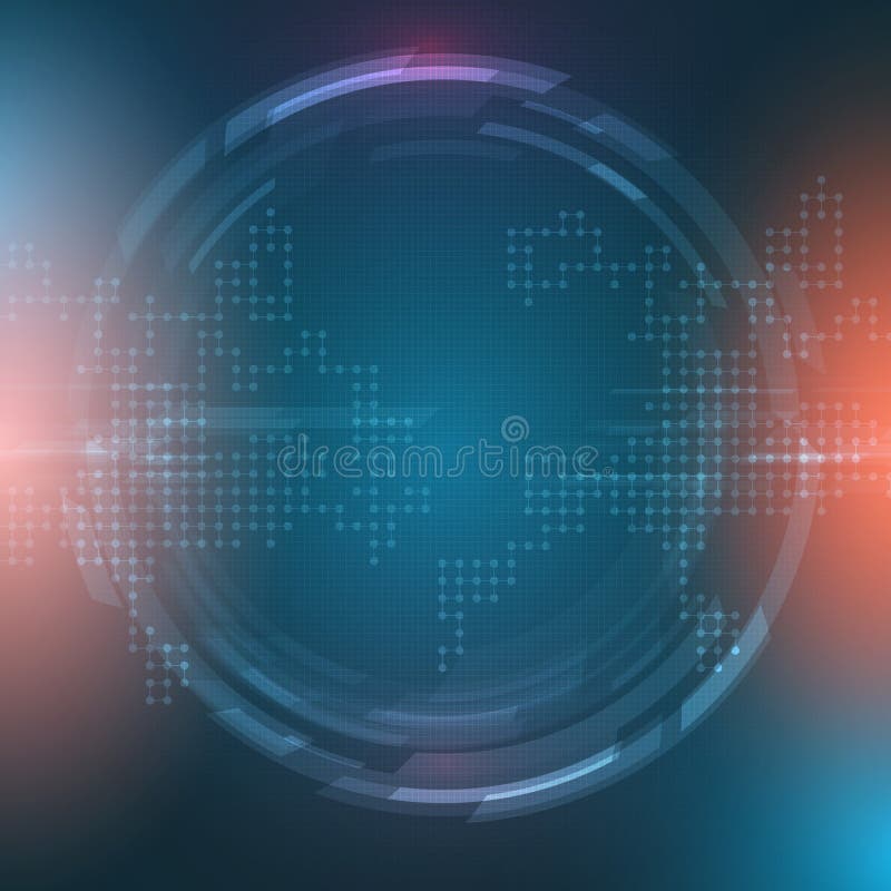 Modern techno background stock vector. Illustration of connections ...