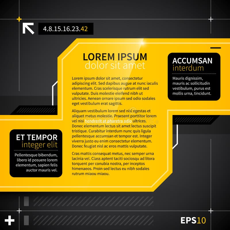 Modern Techno Background with Two Options Stock Vector - Illustration ...