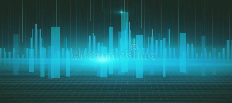 Modern Technological Backdrop with Light Blue Lines on Digital Lattice ...